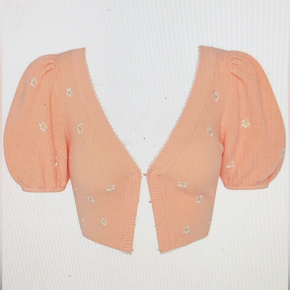 For Love And Lemons | Sweaters | Embroidered Buds Cardigan | Poshmark